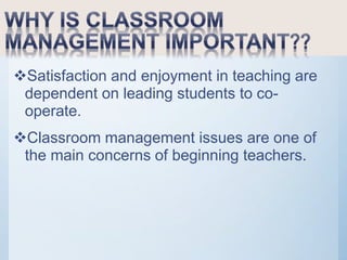 Classroom Management and Student Motivation | PPTX