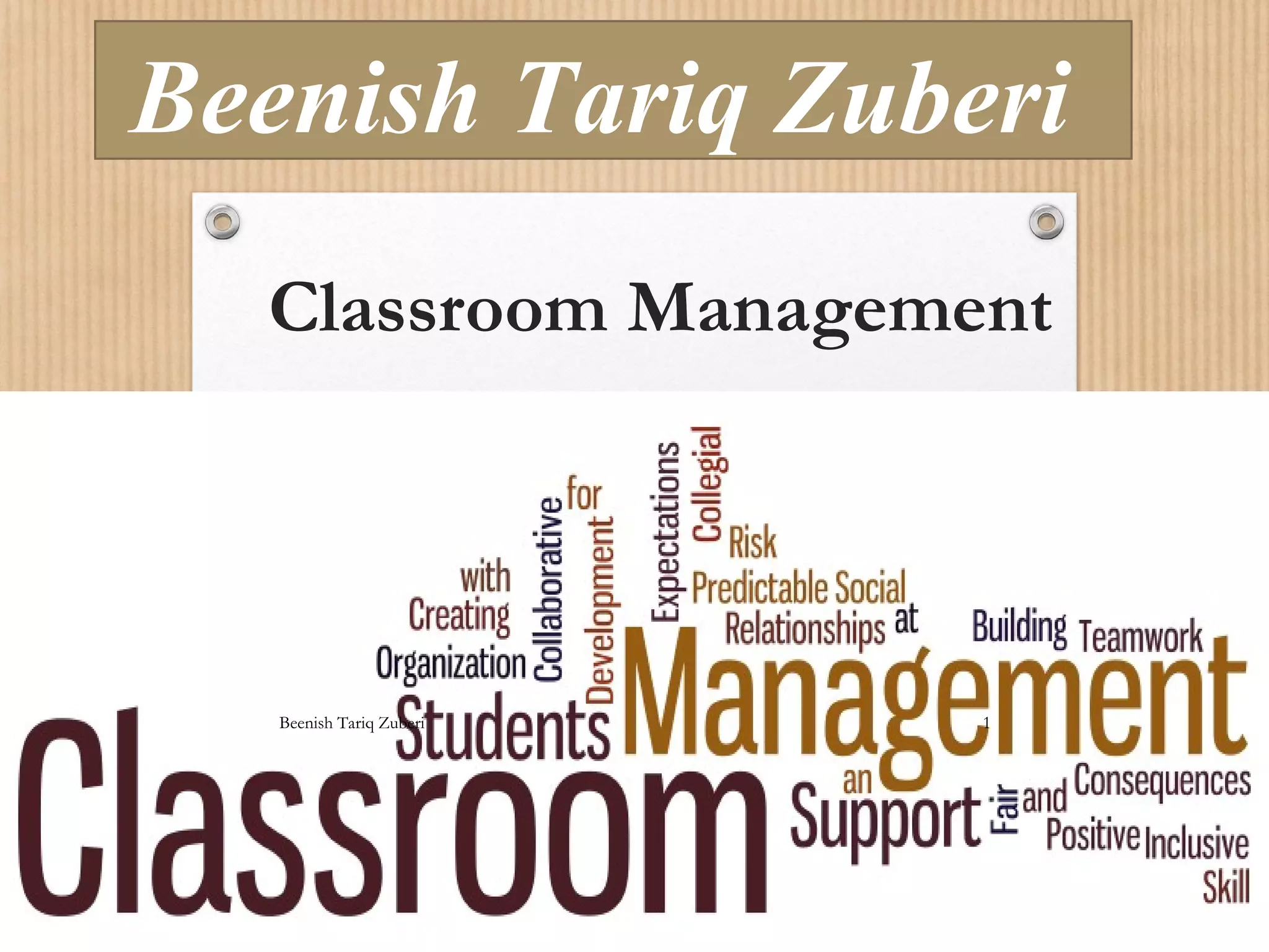 Classroom management btz | PPT | Educational Assessment | Education