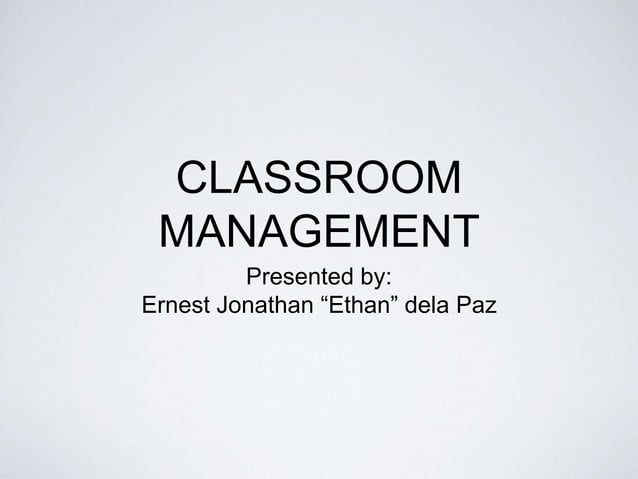 Classroom Management Ch1Ch2- Principle of Teaching | PPTX | Homework ...