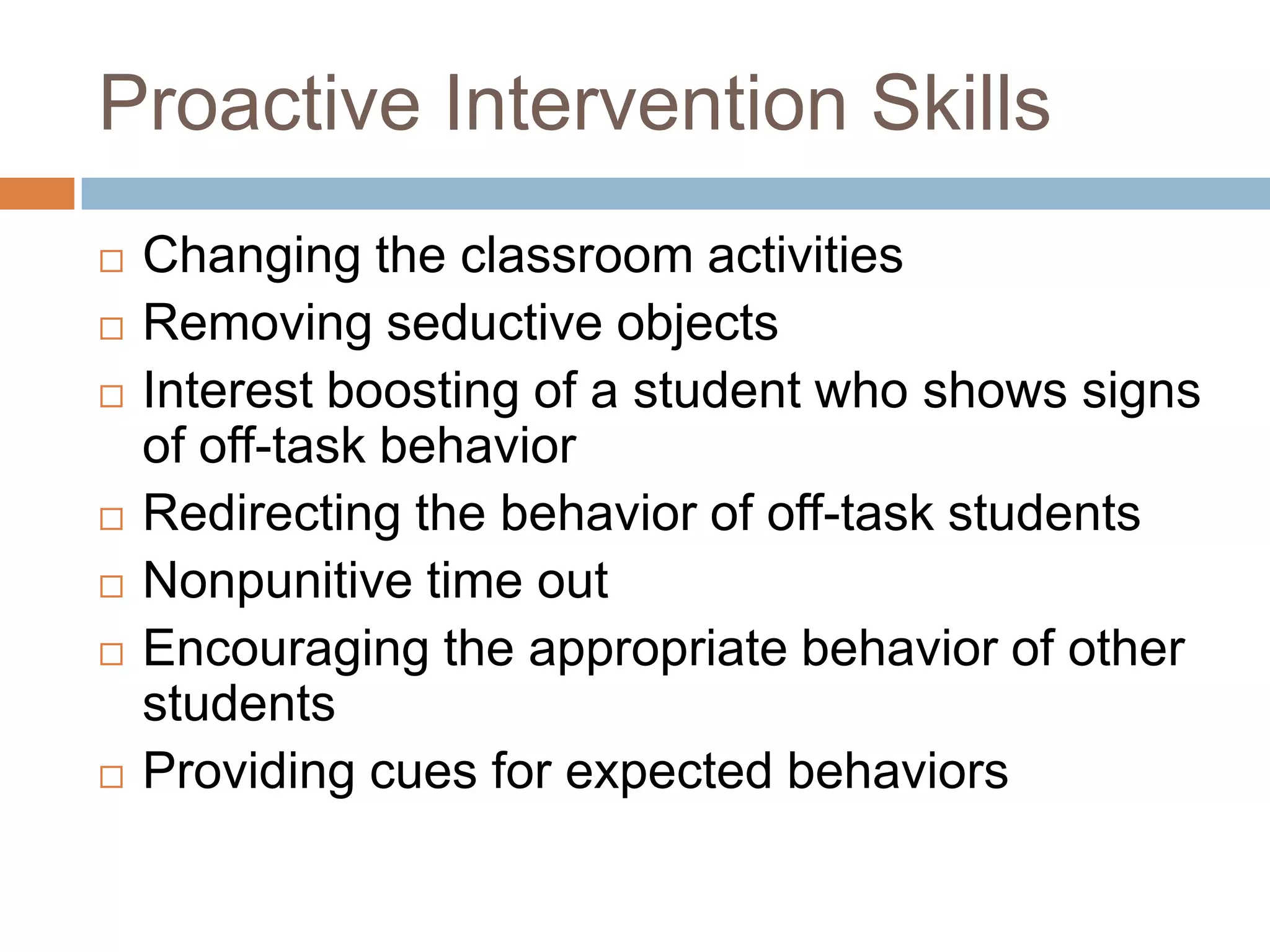 Coping with Common Behavior Problem - Non Verbal Intervention | PPTX