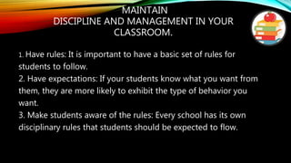 Classroom management | PPTX