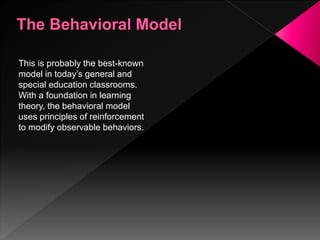 Classroom Management of Disruptive Students: Applications of Child ...