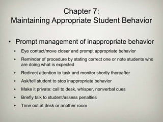 classroom management for middle and high school.ppt