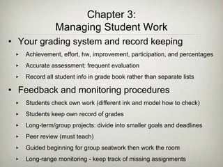 classroom management for middle and high school.ppt