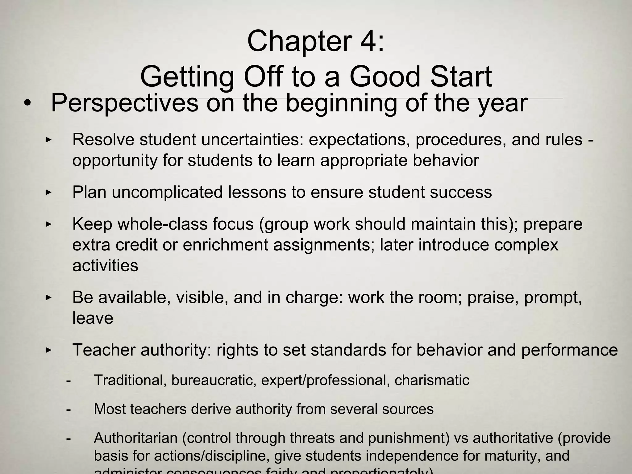 classroom management for middle and high school.ppt