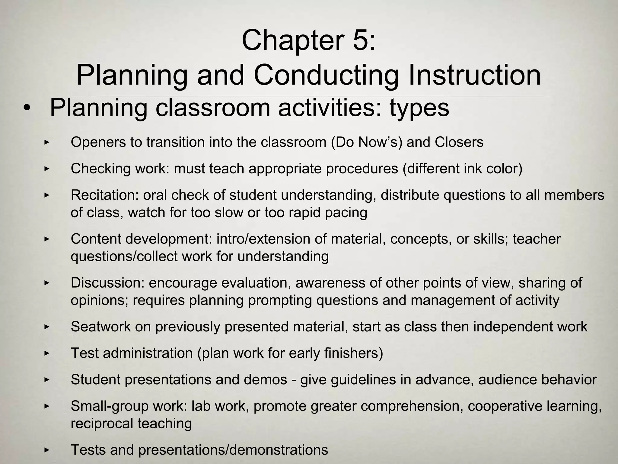 classroom management for middle and high school.ppt