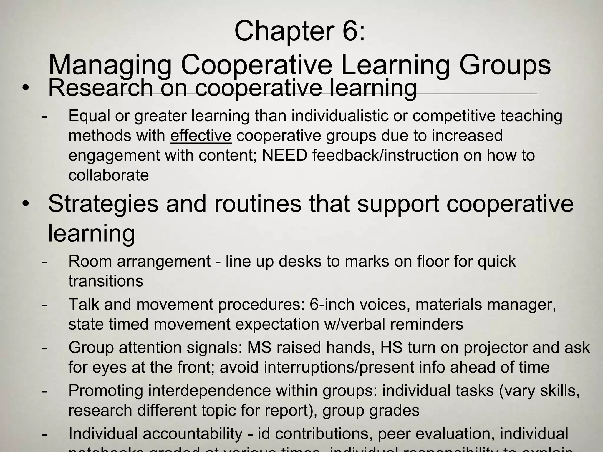 classroom management for middle and high school.ppt