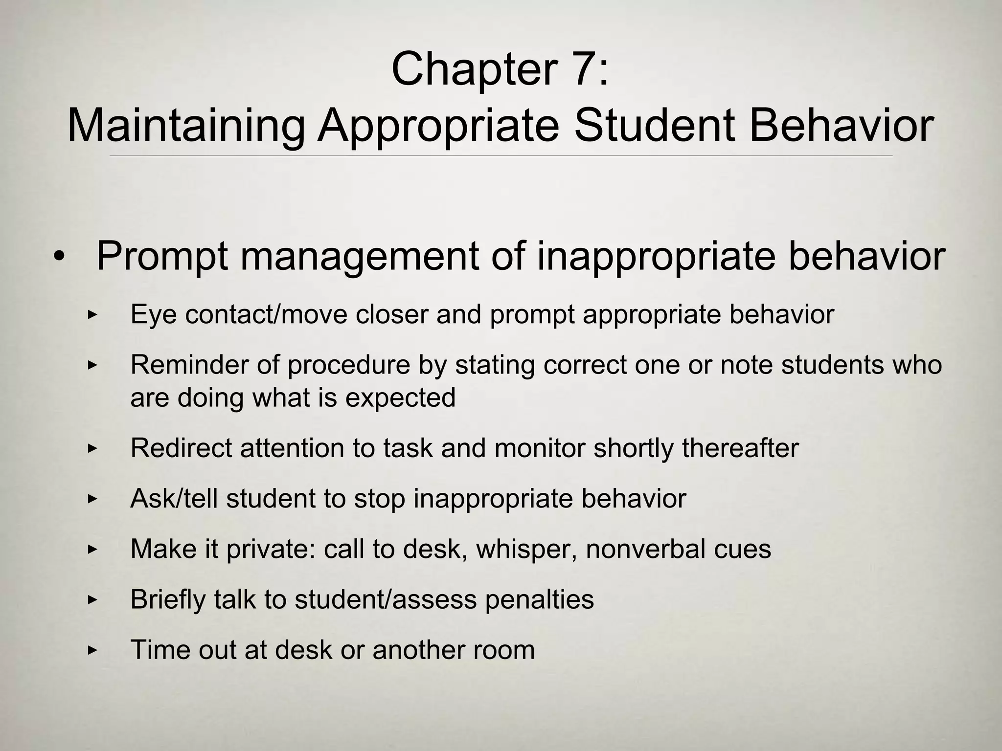 classroom management for middle and high school.ppt