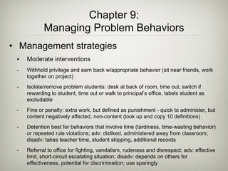 classroom management for middle and high school.ppt