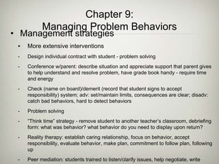 classroom management for middle and high school.ppt