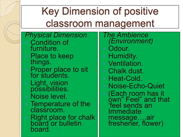 Classroom management i | PPTX