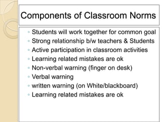 Classroom management i | PPTX