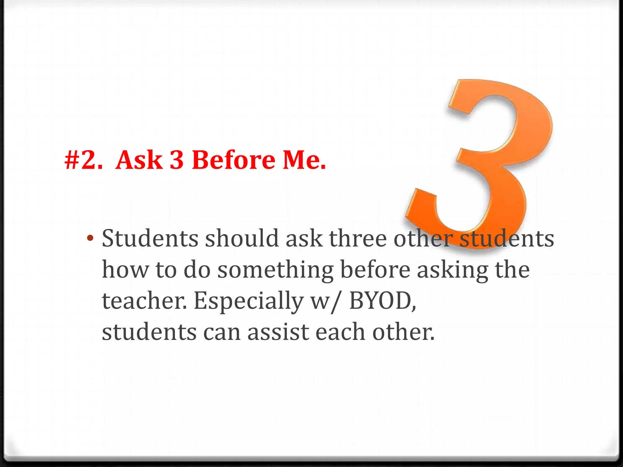 Classroom Management in a BYOD | PPTX