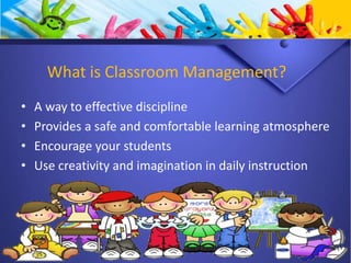 Classroom management in elementary school | PPTX