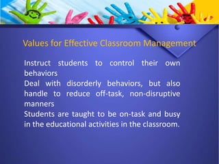 Classroom management in elementary school | PPTX