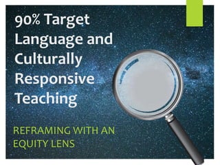 Classroom management in the target language north thurston v4 0 | PPT