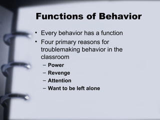 Classroom management lecture | PPT