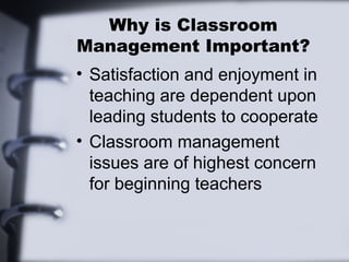 Classroom management lecture | PPT
