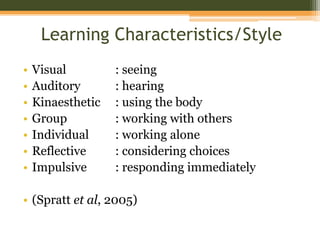 Classroom management and learning style | PPTX