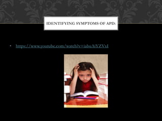 Classroom Management of a Child with APD | PPTX