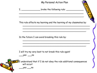 Classroom management plan | PPT