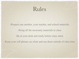 Classroom management plan | PDF | Homework and Study | Education
