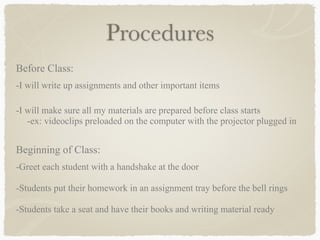 Classroom management plan | PDF