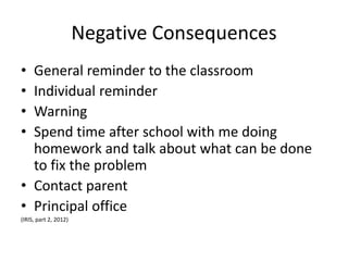 Classroom management plan | PPT