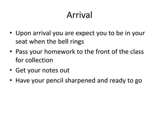 Classroom management plan | PPT