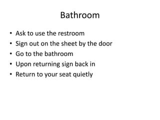 Classroom management plan | PPTX