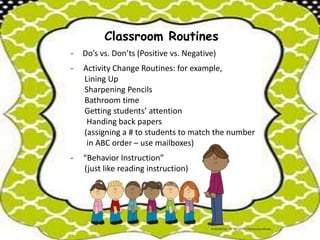 Classroom management plan | PPSX