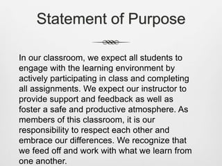 Classroom management plan update | PPT