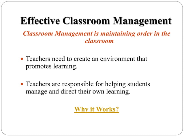 Classroom management | PPT
