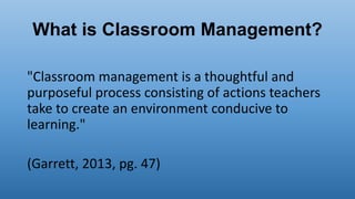Classroom Management | PPTX
