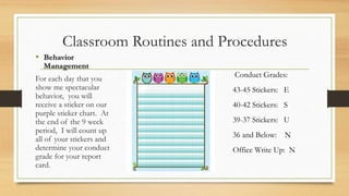 Classroom management power point presentation | PPTX