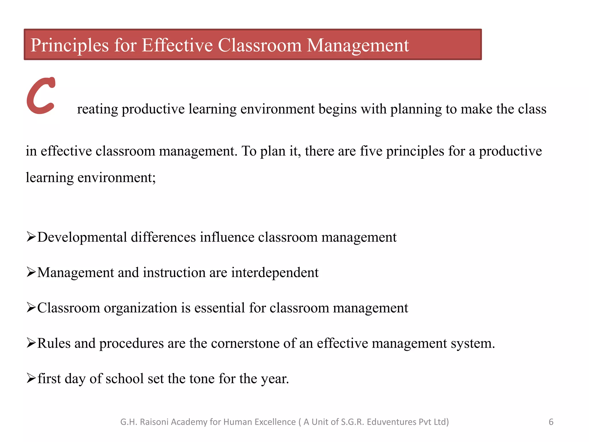 Classroom management ppt | PPTX