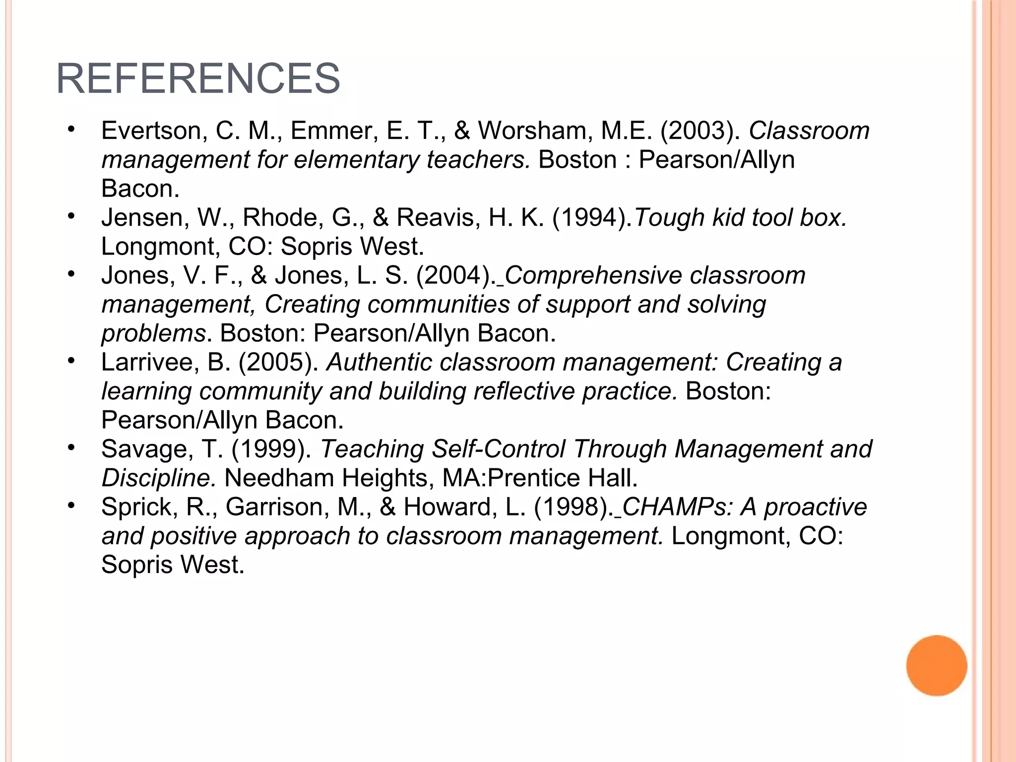 Classroom Management Presentation | PPT