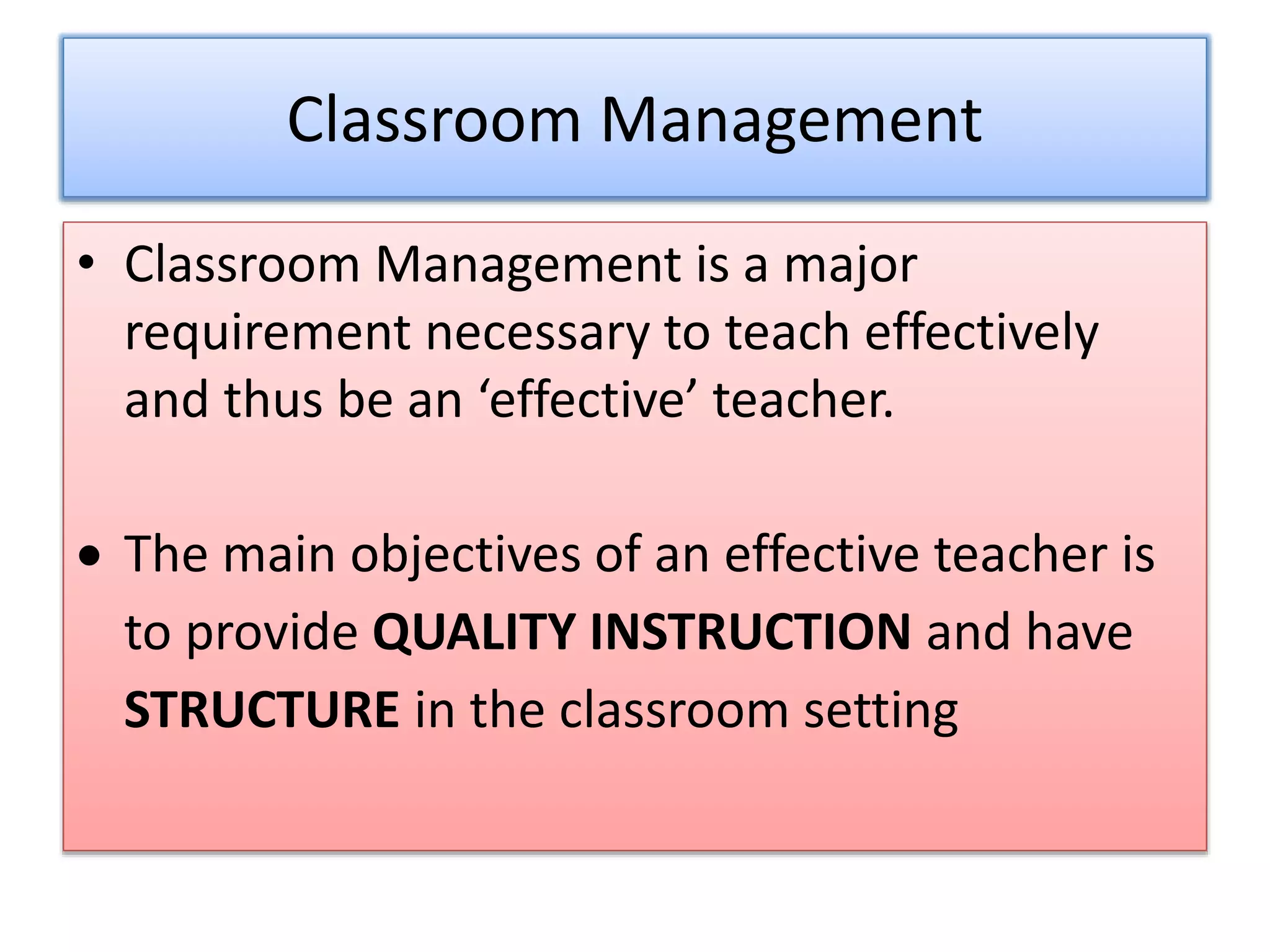 Classroom management presentation kevin ali | PPTX