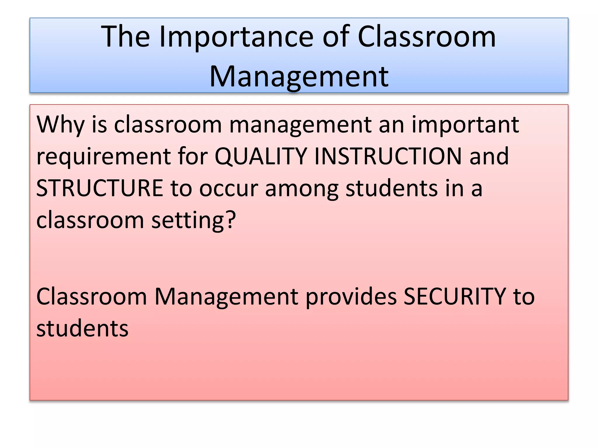 Classroom management presentation kevin ali | PPTX