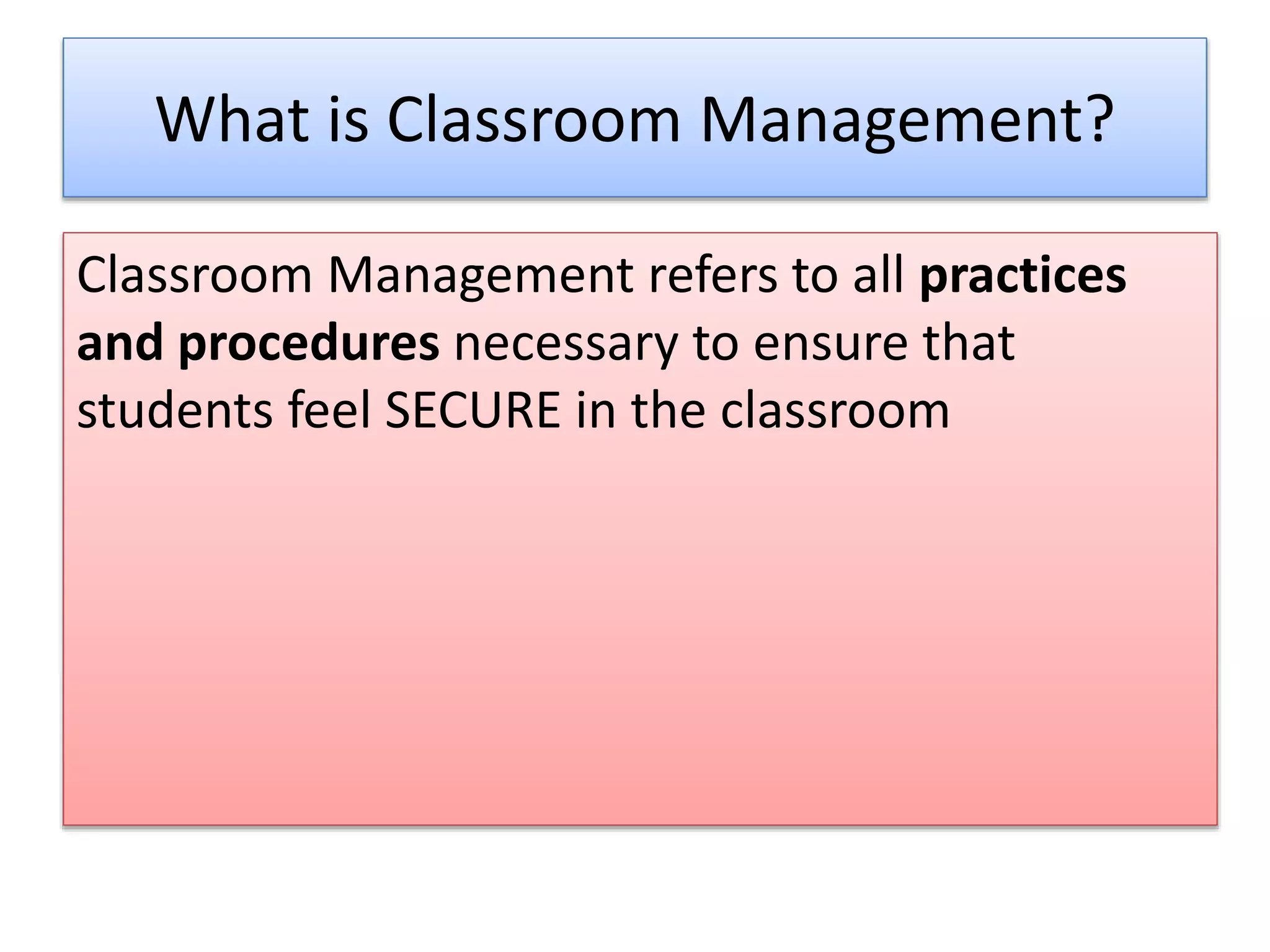 Classroom management presentation kevin ali | PPTX