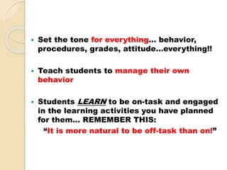 Classroom Management: An Overview | PPTX