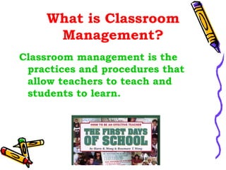 Classroom management presentation nov 20th | PPT