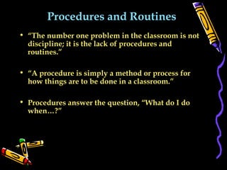 Classroom management presentation nov 20th | PPT