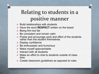 Classroom management strategies | PPTX