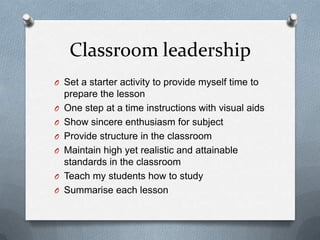 Classroom management strategies | PPTX