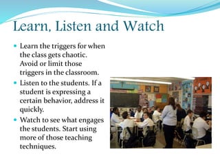 Classroom management strategies | PPTX