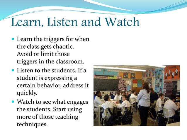 Classroom management strategies | PPTX