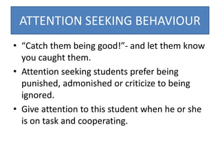 Classroom management strategies | PPT