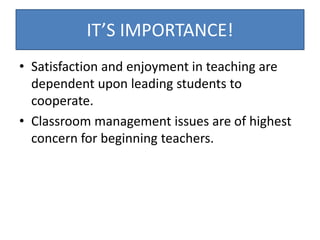 Classroom management strategies | PPTX