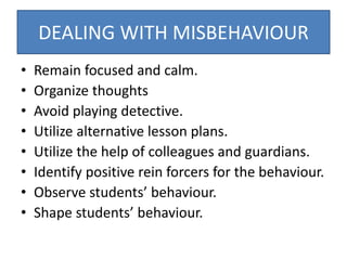 Classroom management strategies | PPTX